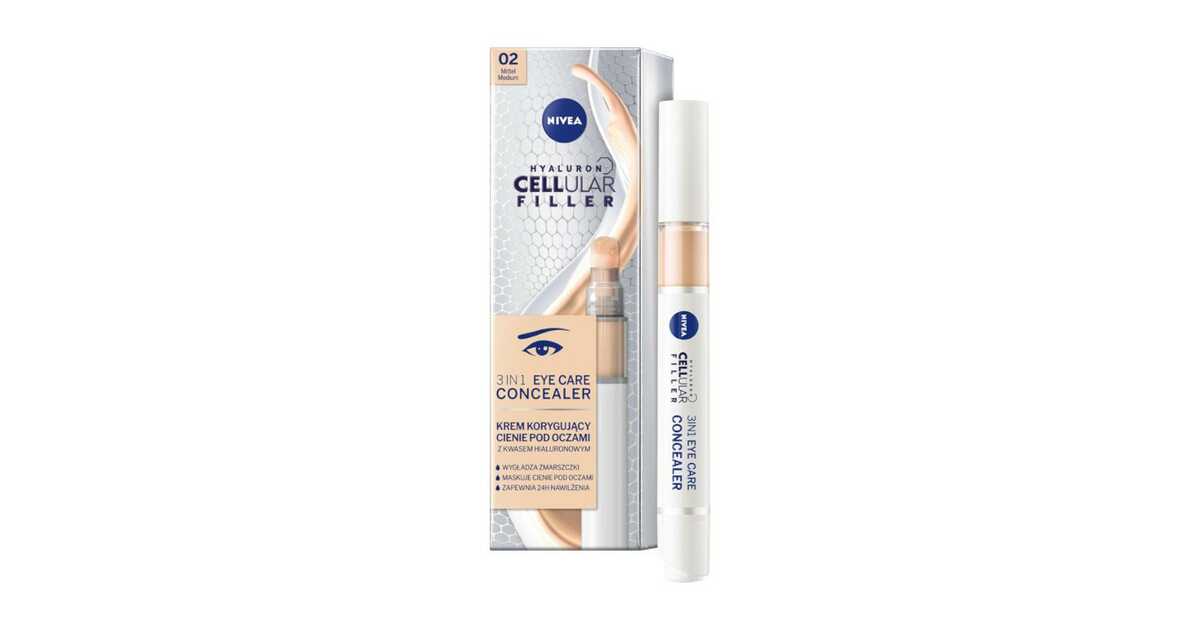 Nivea Celluar 3 în 1 Cremă corectoare de umbre de ochi 02 Medium 4ml ...