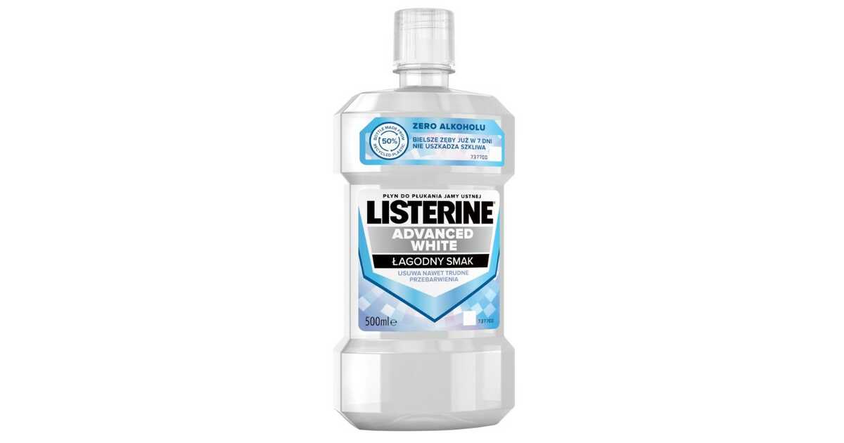 Listerine Advanced White White Mild Taste apă de gură 500ml - Cocolita ...