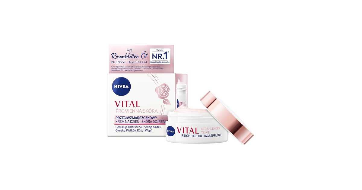 NIVEA NIVEA VITAL PROMISE SKIN Cremă de zi antirid - Piele matură, 50 ...