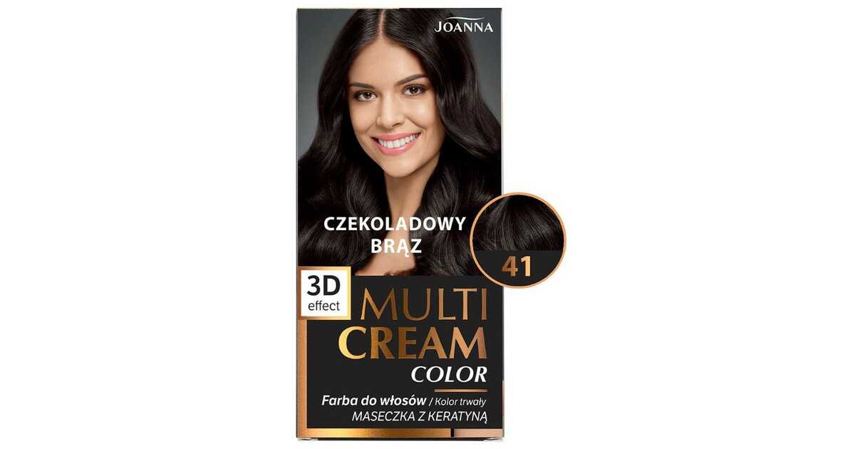 Joanna Multi Cream Color vopsea de păr 41 Chocolate Brown - Cocolita ...