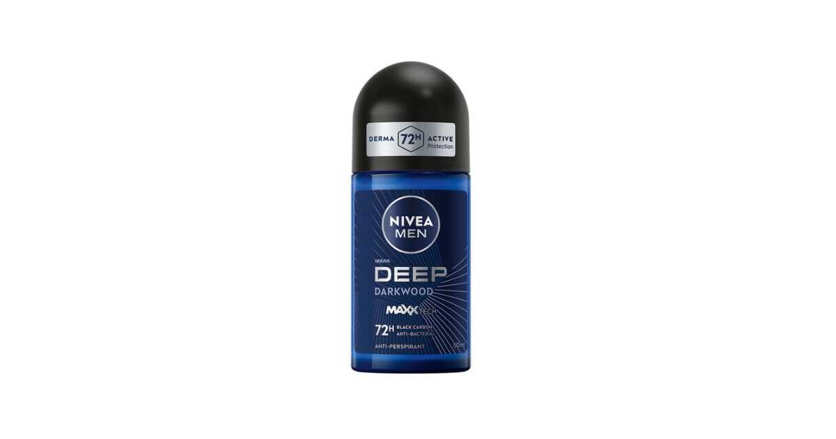 NIVEA Men Deep Darkwood Antiperspirant Roll-On 50ml - Cocolita ...