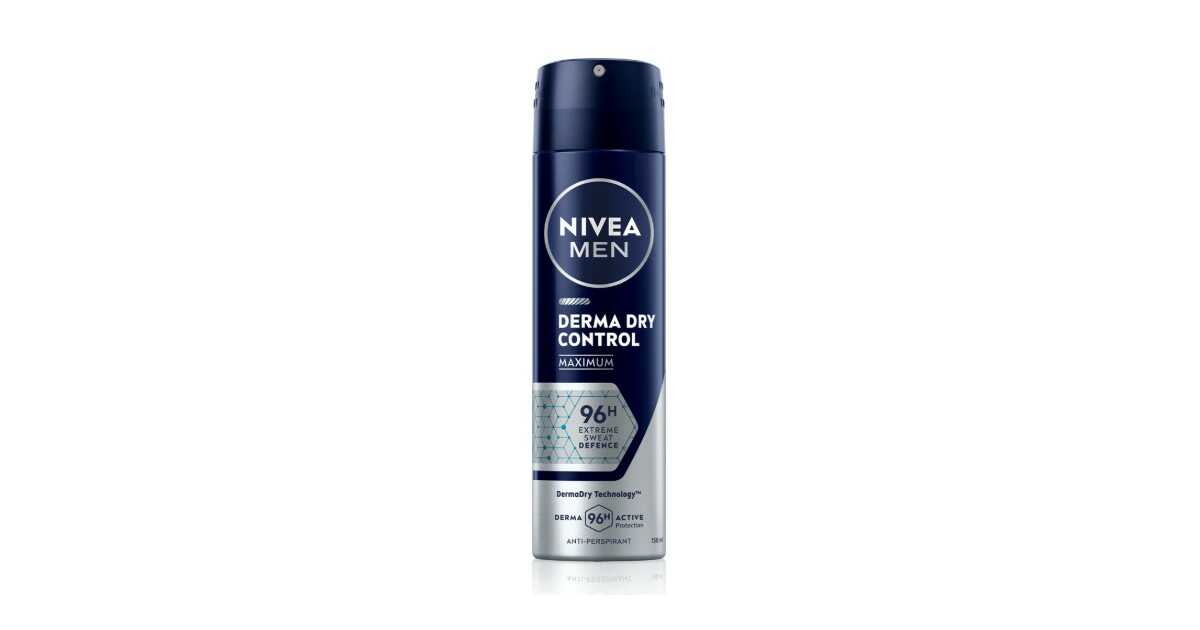 NIVEA Men Derma Dry Control Spray antiperspirant 150ml - Cocolita ...