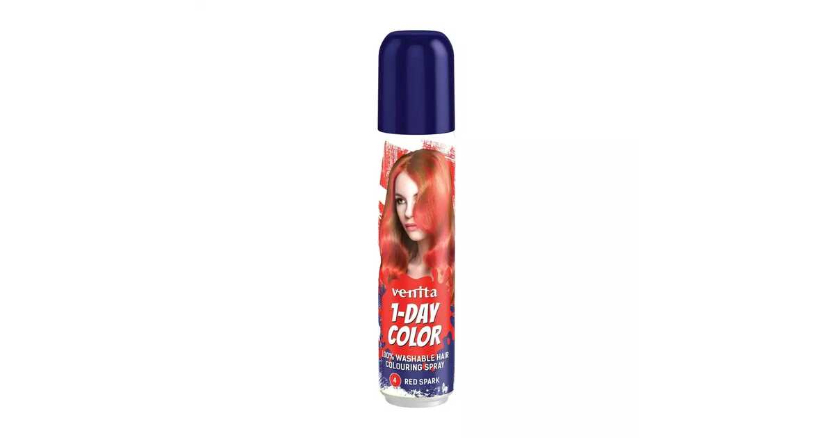 Venita 1-Day Color Spray colorant pentru păr 4 Red Spark - Cocolita ...