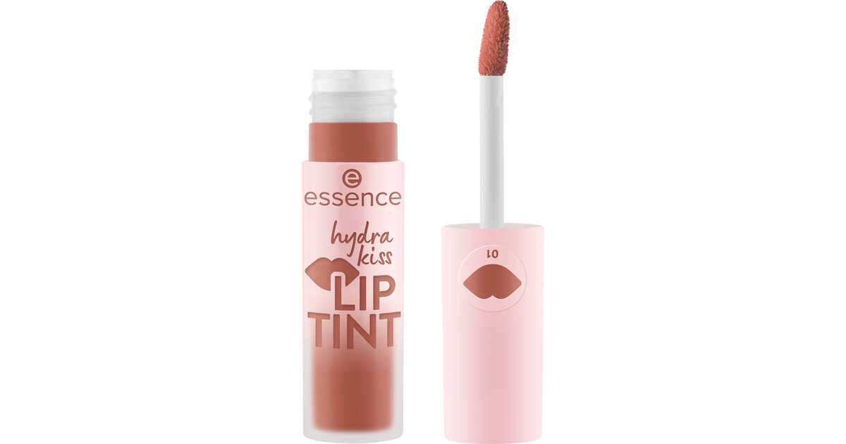 Essence Hydra Kiss Lip Tint cu finisaj luminos 01 Blushing Nude ...